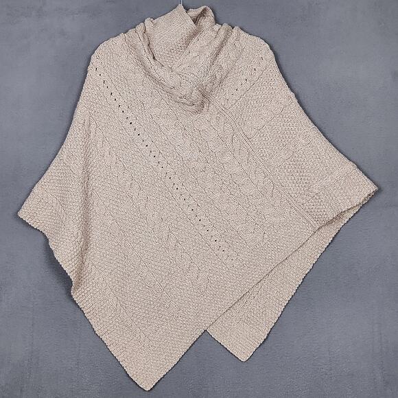 Inis Crafts | Sweaters | Inis Crafts Poncho Womens Small Medium Beige 0 ...